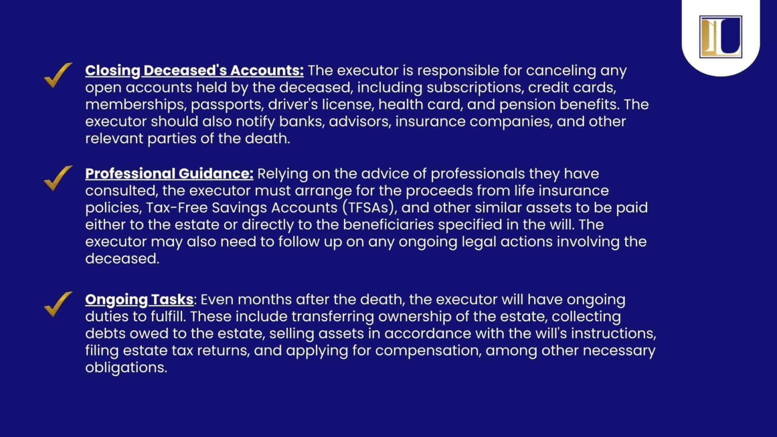 Being an Executor in Ontario: Understanding the Role & Duties