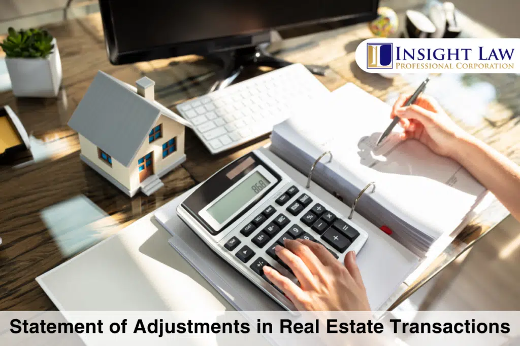 Statement of Adjustments in Real Estate Transactions