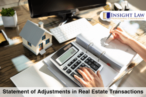Statement of Adjustment in Real Estate Transactions